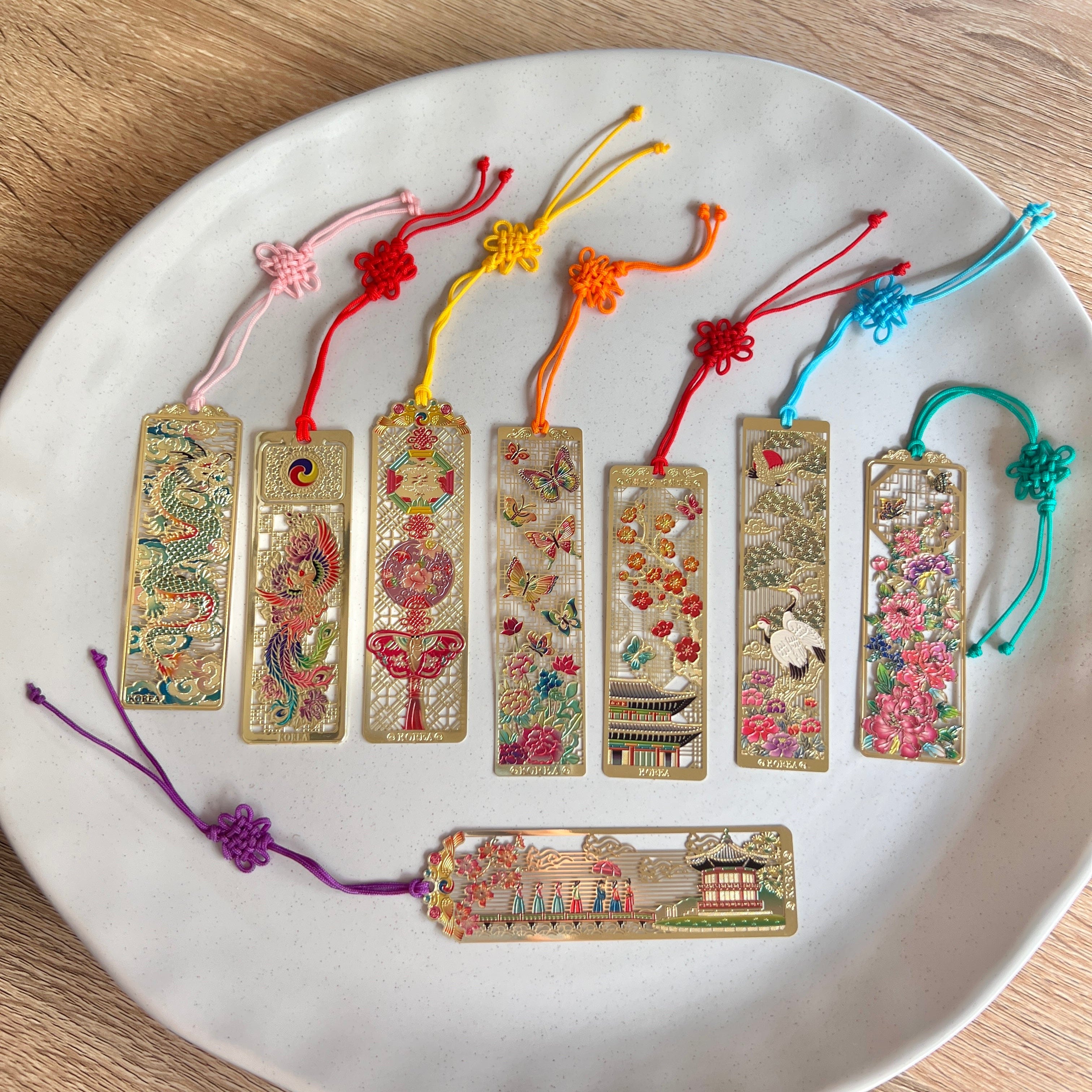 Gold-Plated Korean Bookmarks - Elegant Designs with Cultural Symbolism ...